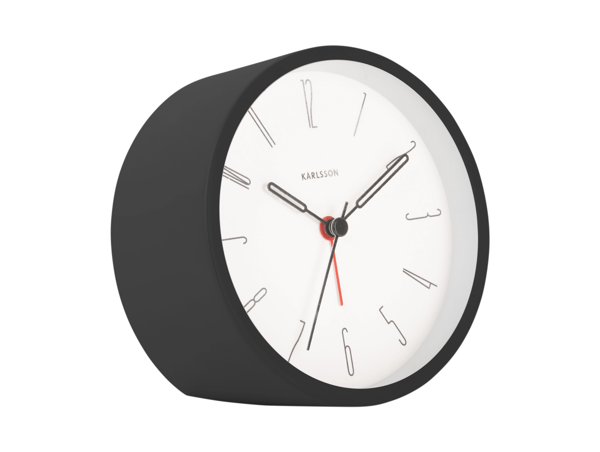 Alarm clock Belle Numbers iron black - TuinWereld