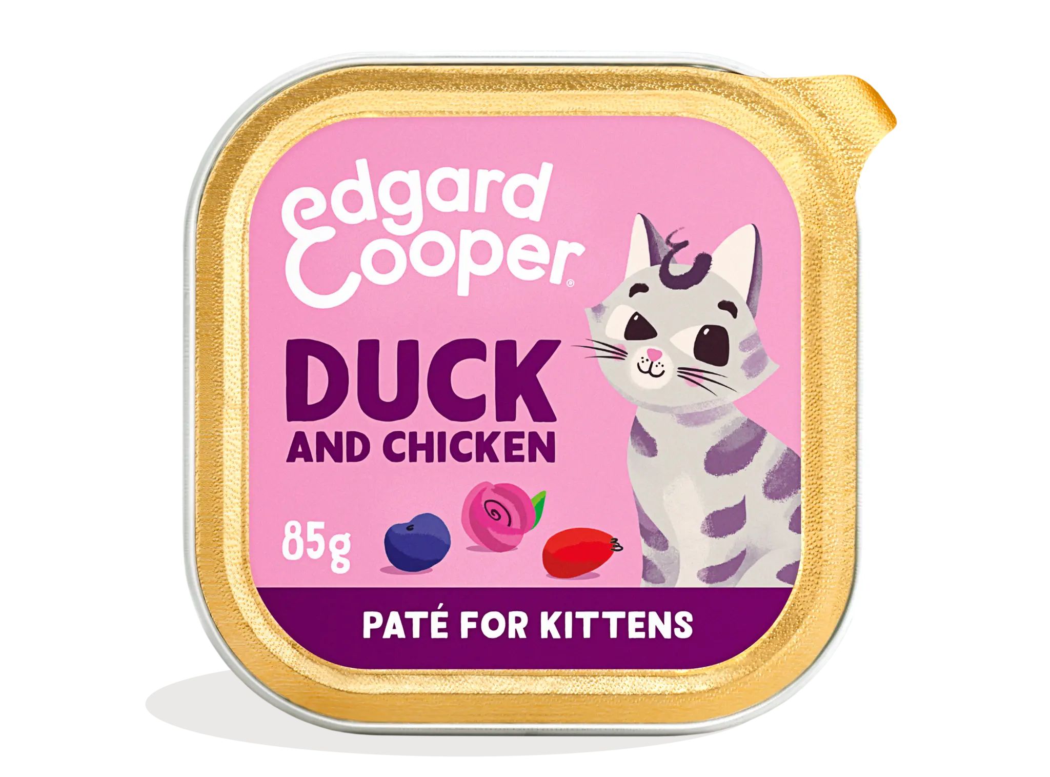 Edgard & Cooper Free-Run Duck And Chicken Paté For Kittens 85G - TuinWereld