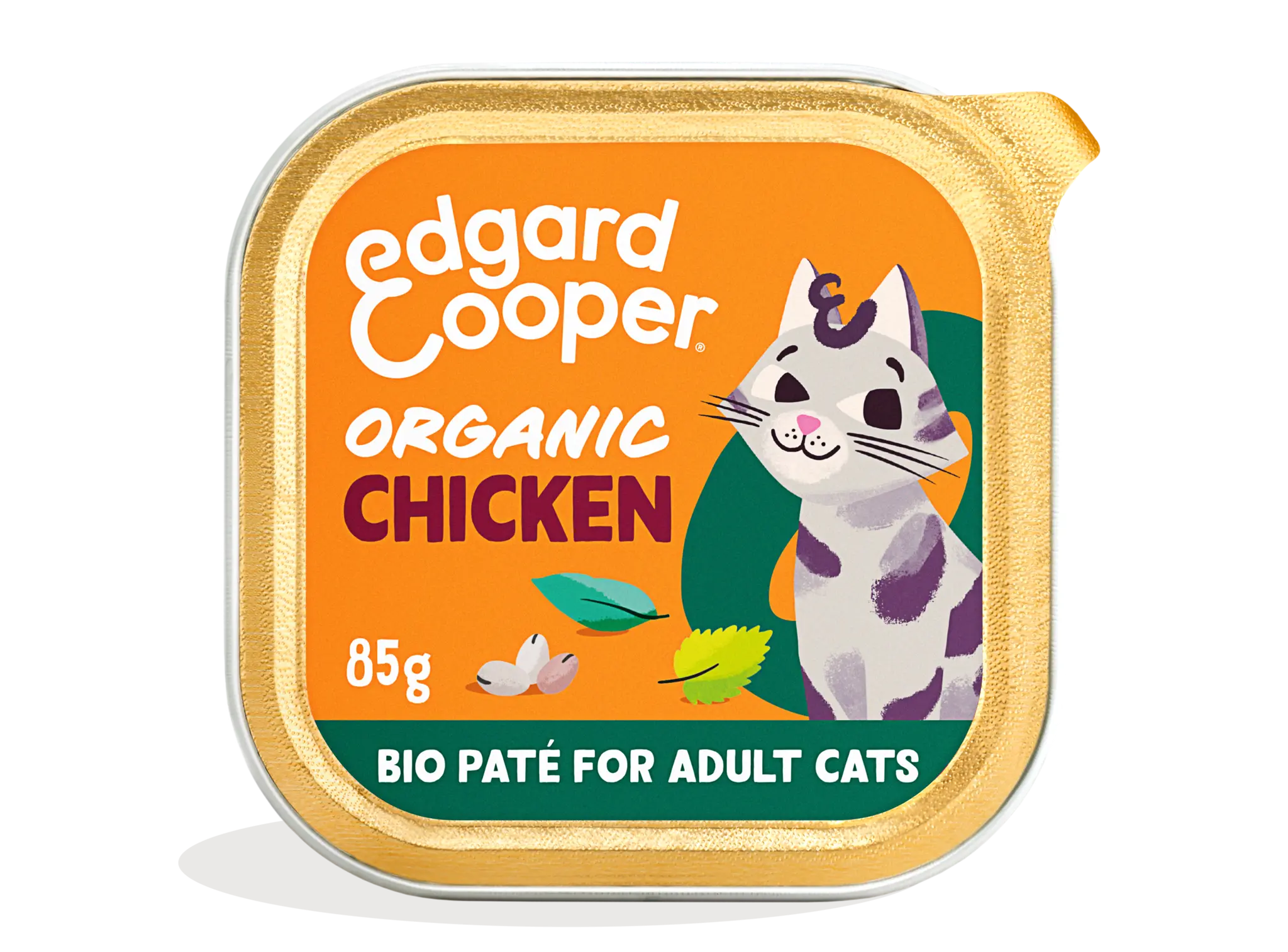 Edgard & Cooper Organic Chicken Paté For Adult Cats 85G - TuinWereld