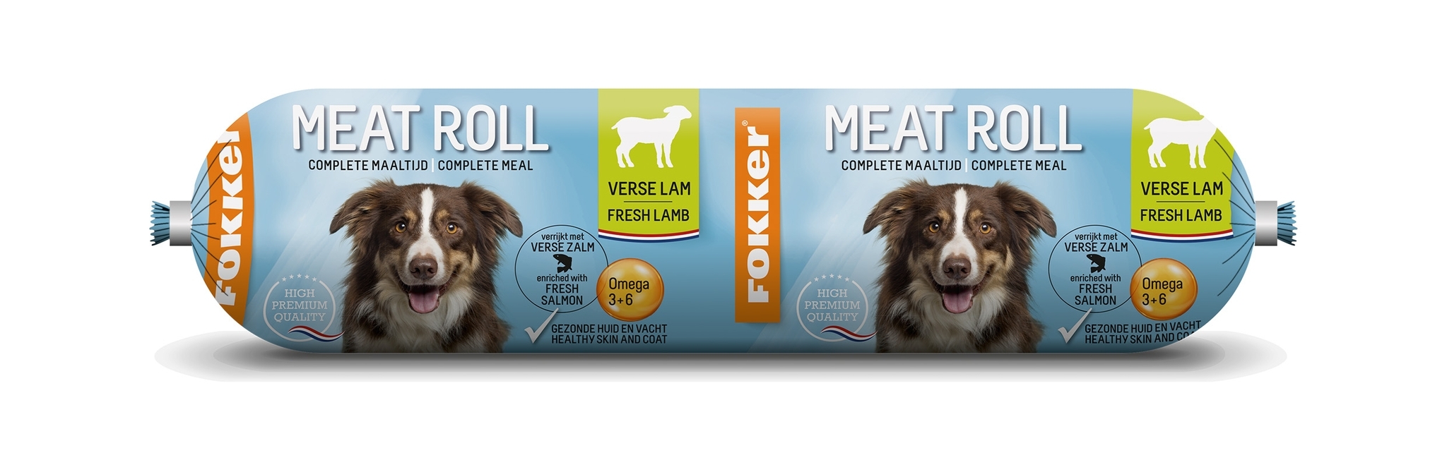 Fokker dog meat roll lam met zalm 800gr - TuinWereld