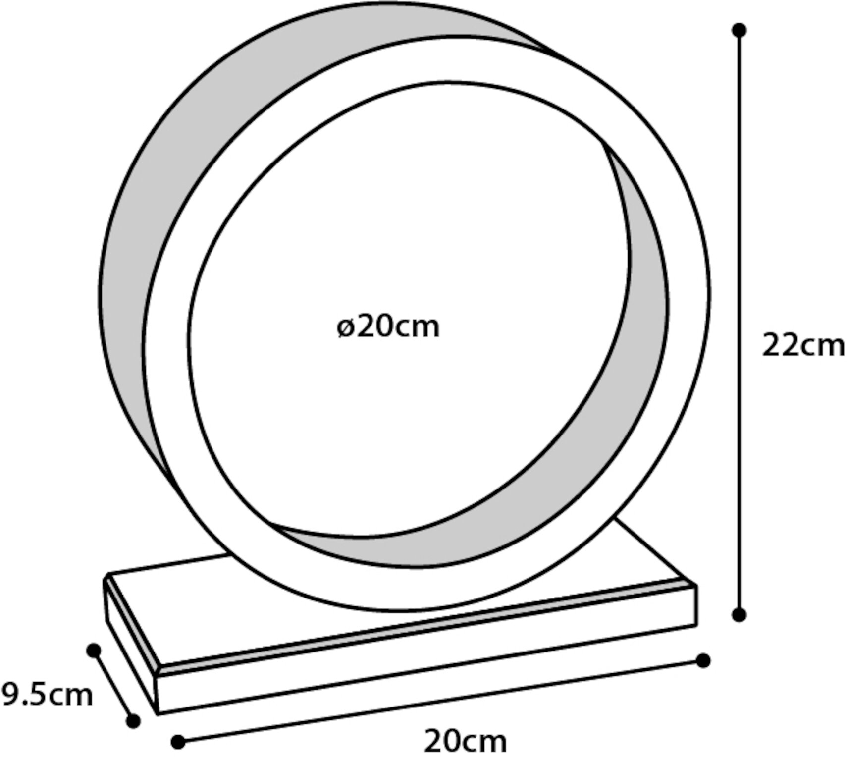 KS LOOPRAD DANCO HOUT NATUUR M DIA. 20CM - TuinWereld