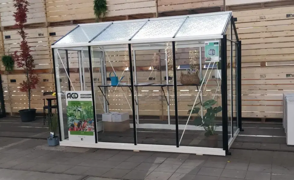 Tuinkas Piccolo P04 Aluminium - 159 x 298 cm - TuinWereld