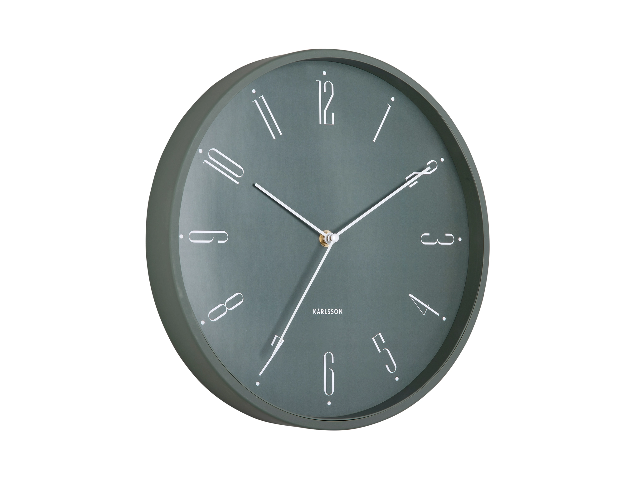 Wall clock Regal Numbers jungle green - TuinWereld