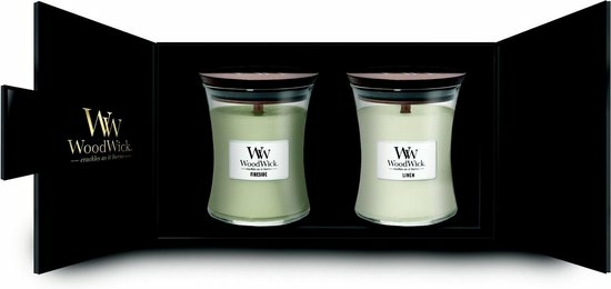 WoodWick Deluxe Gift Set 2 Medium Candles - TuinWereld