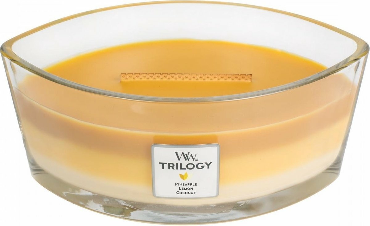 WoodWick Trilogy Fruits of Summer Ellipse Candle - TuinWereld